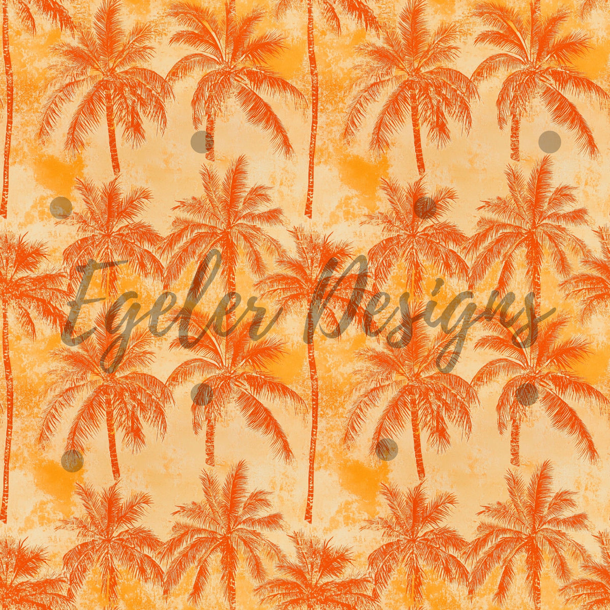 Orange Palm Trees (LIMITED 15) – Egeler Designs