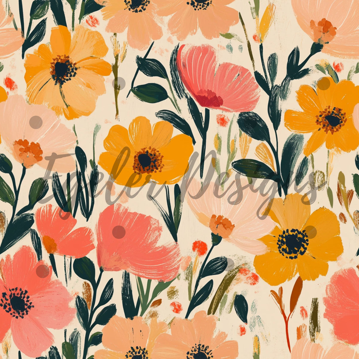 Peachy Floral – Egeler Designs