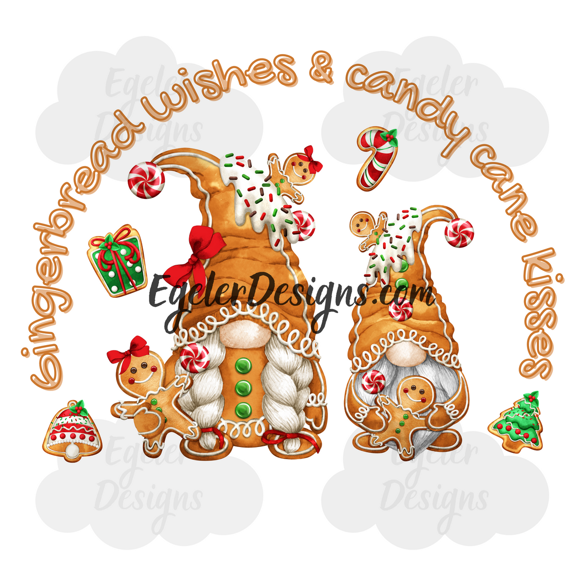 Gingerbread Wishes PNG – Egeler Designs