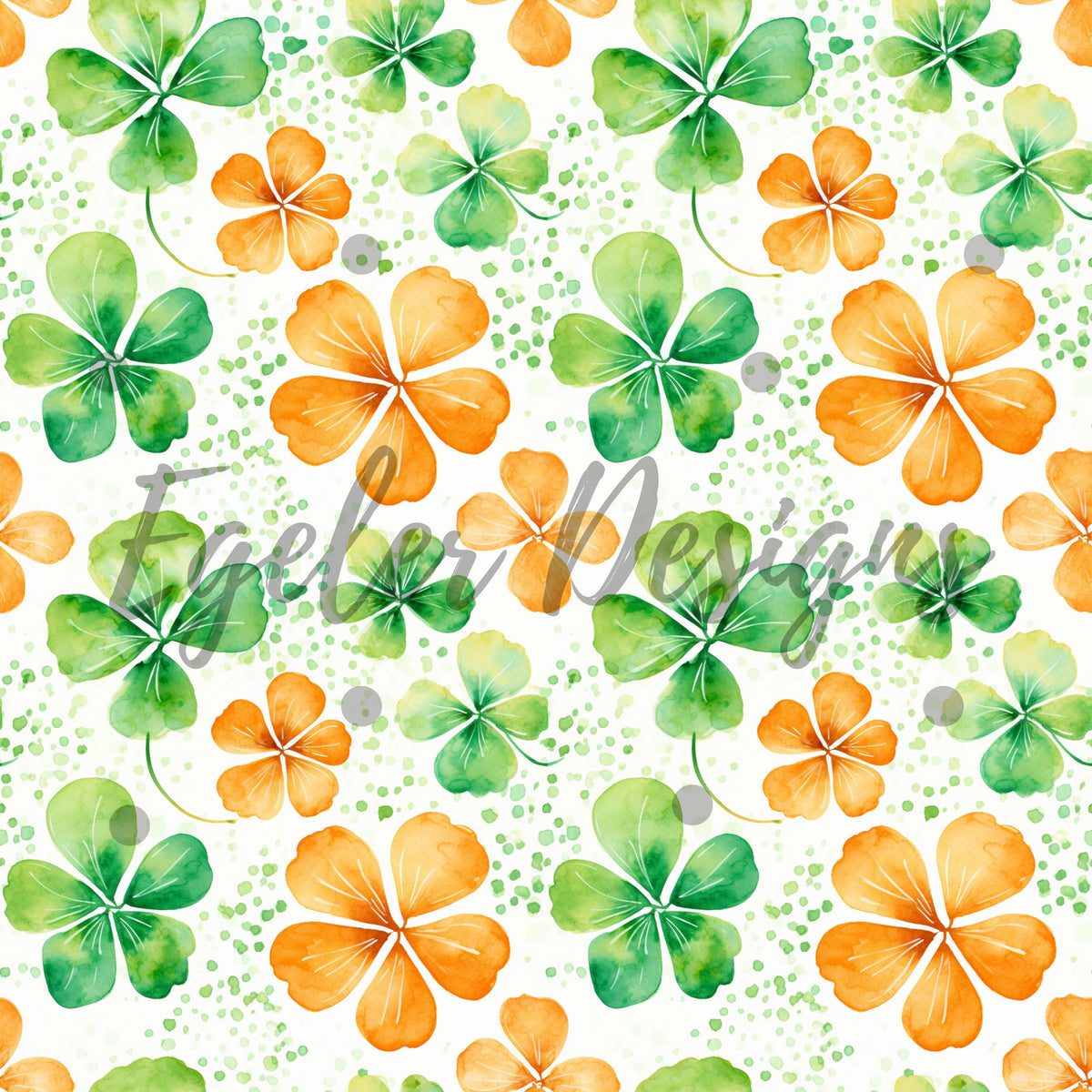 Orange Clover Seamless Pattern Digital Download (LIMITED 20) – Egeler ...