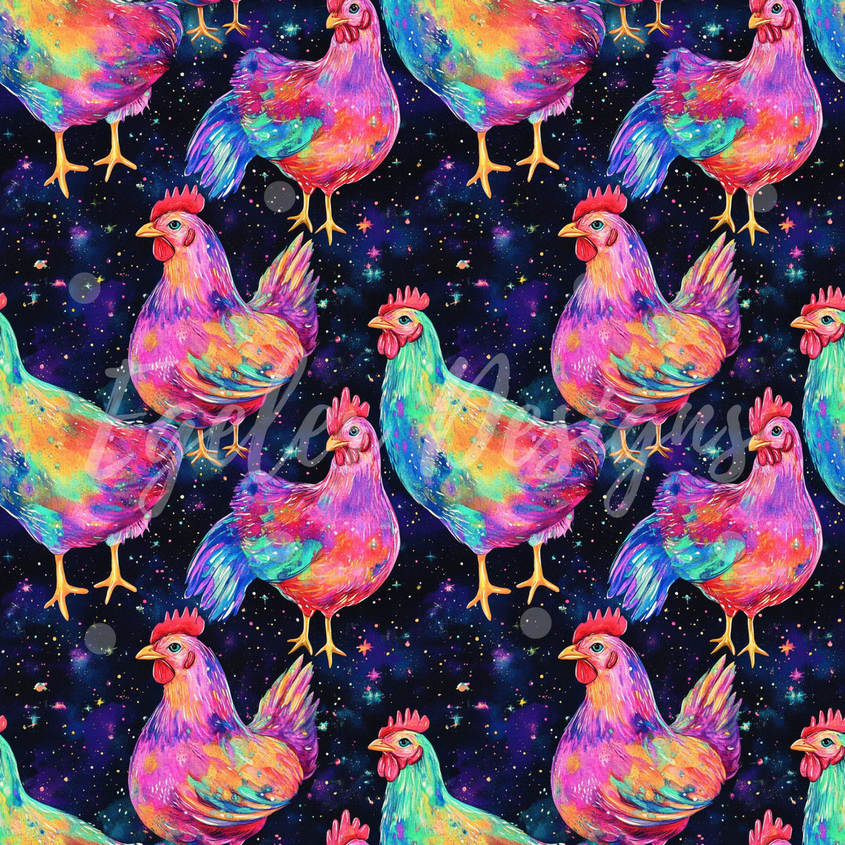 Neon Chickens – Egeler Designs