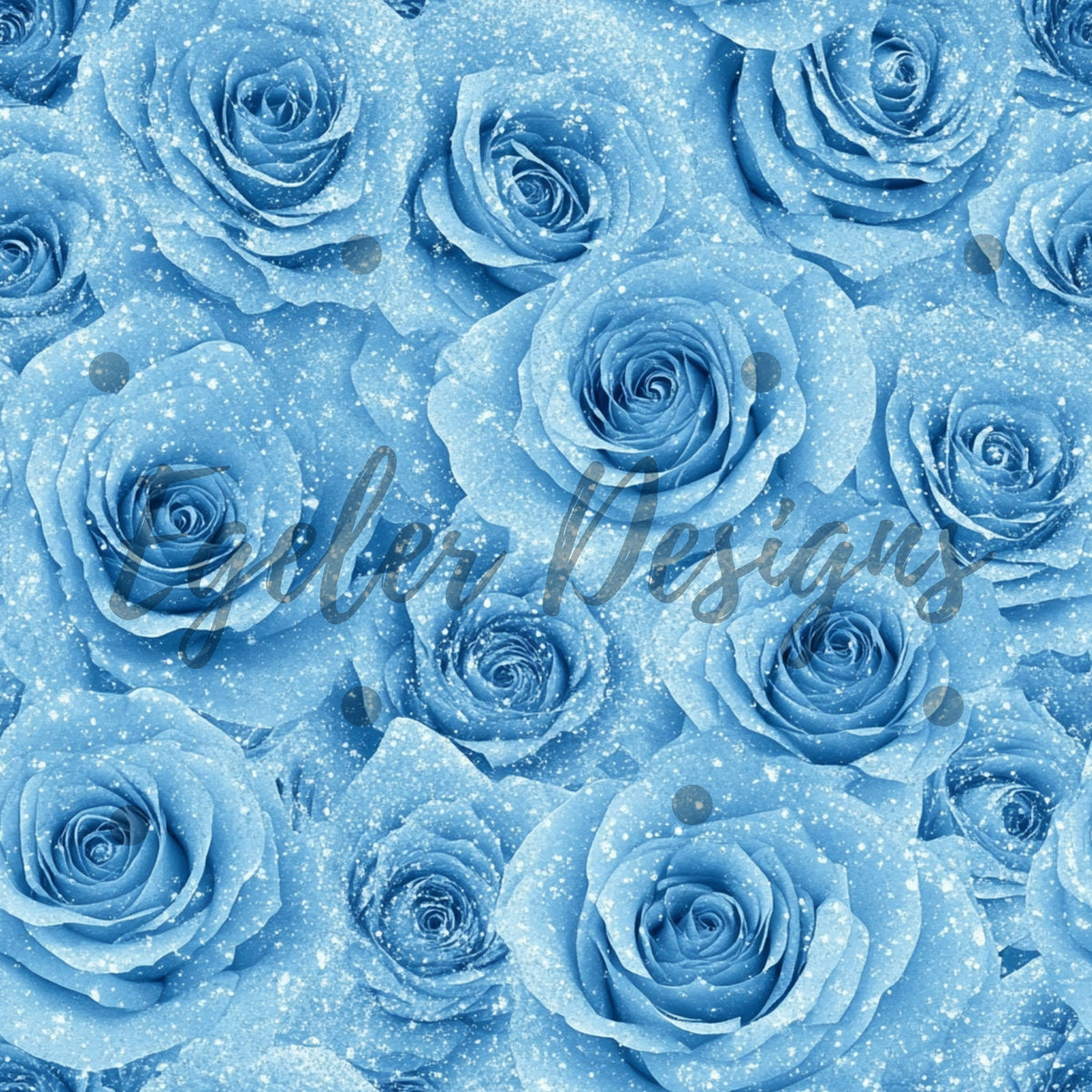 Baby Blue Glitter Roses LIMITED 15 – Egeler Designs
