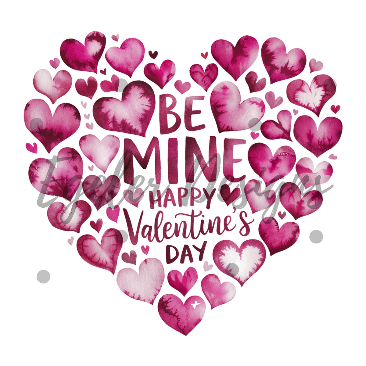 Be Mine Hearts PNG (LIMITED 15) – Egeler Designs
