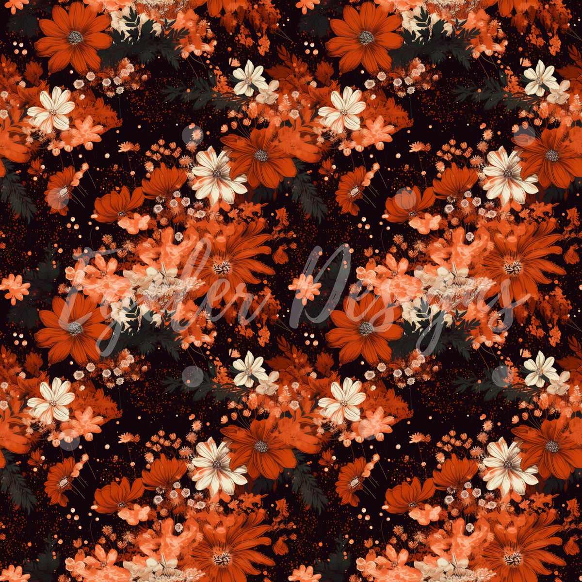 Burnt Orange Floral – Egeler Designs