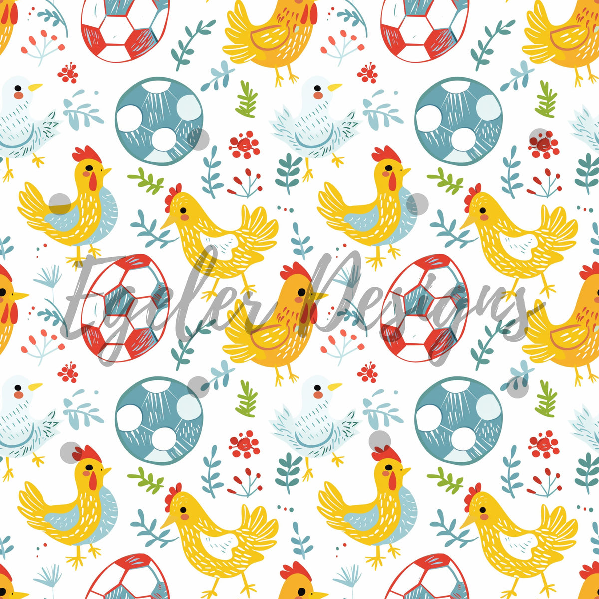 Soccer Chickens (LIMITED 15) – Egeler Designs