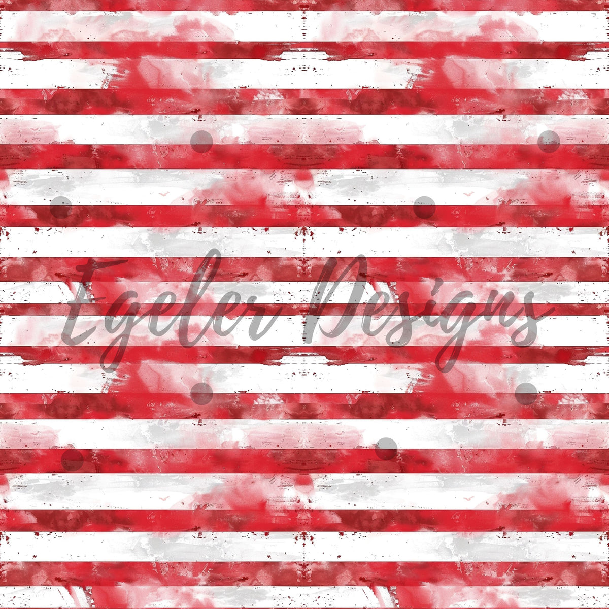Distressed Red Stripes Seamless Pattern Digital Download – Egeler Designs