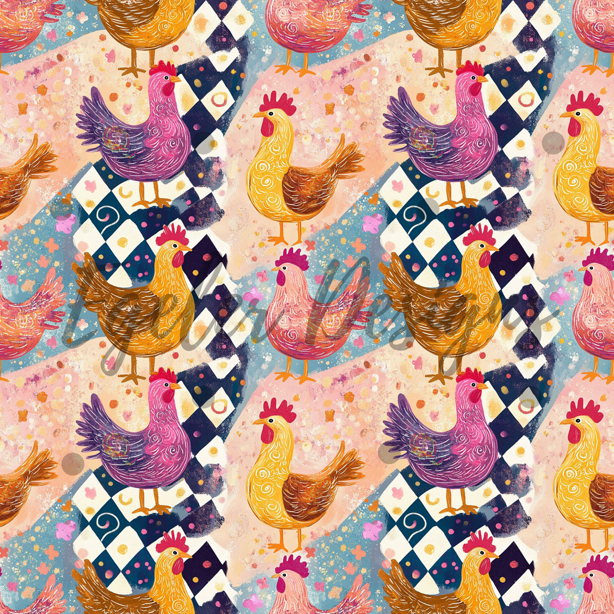 Groovy Chickens (LIMITED 10) – Egeler Designs