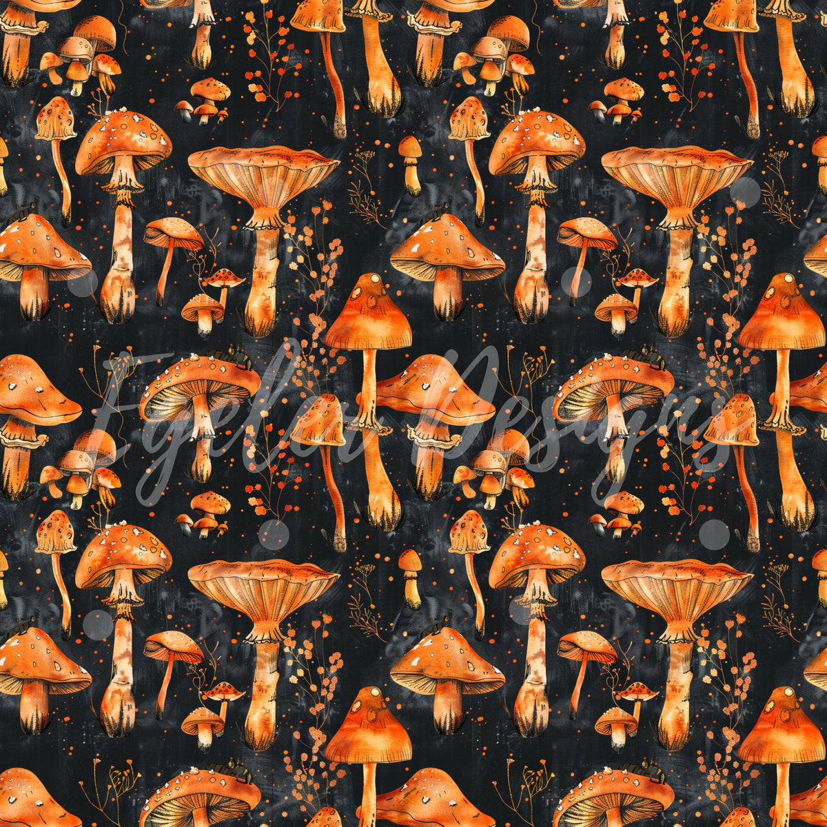 Halloween Mushrooms – Egeler Designs