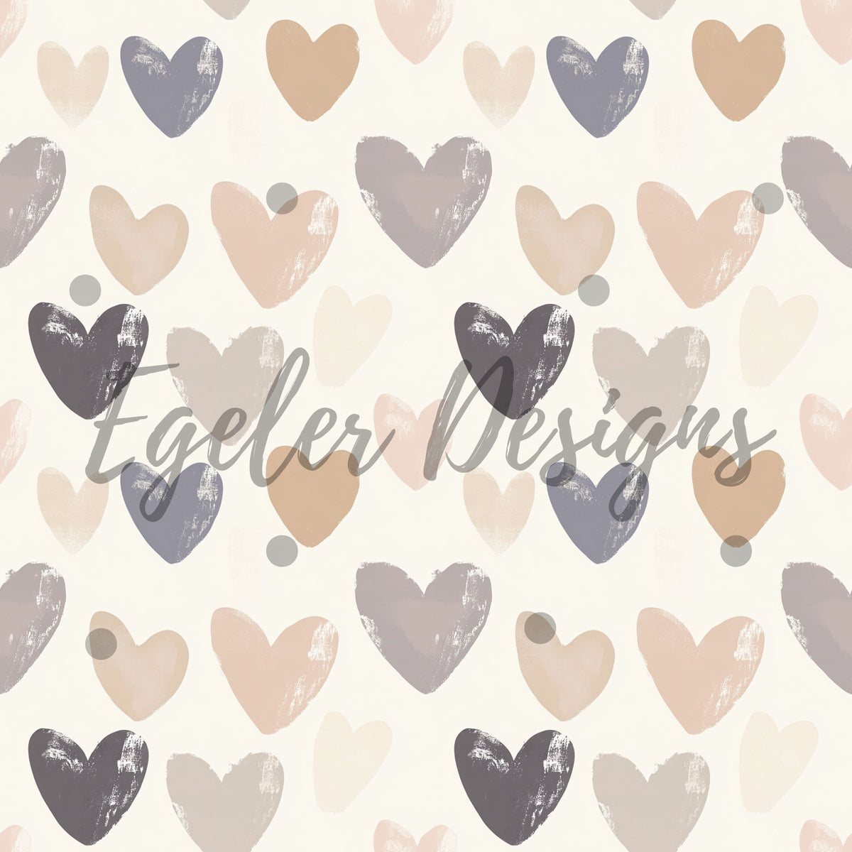 Muted Hearts (LIMITED 15) – Egeler Designs