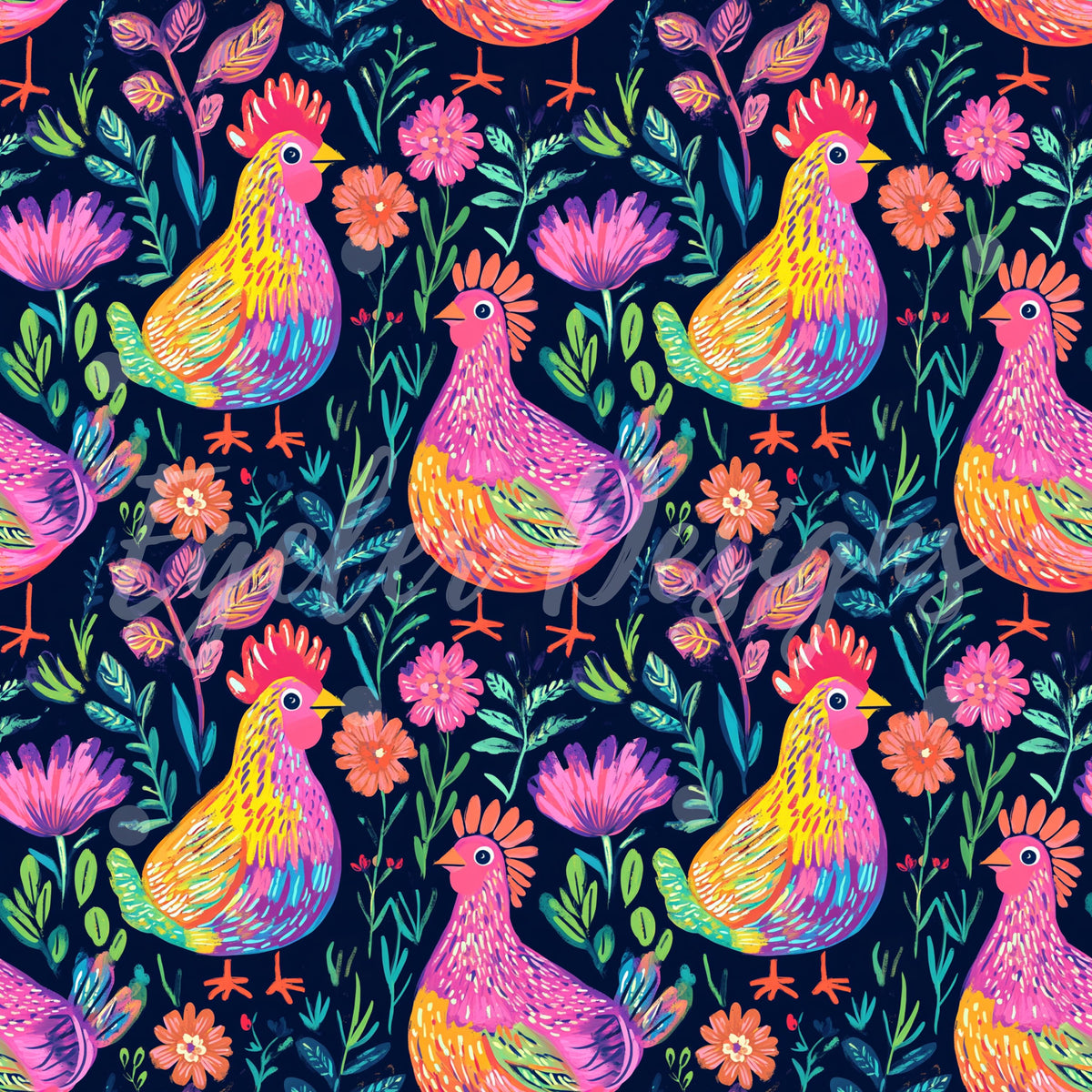 Neon Chickens – Egeler Designs