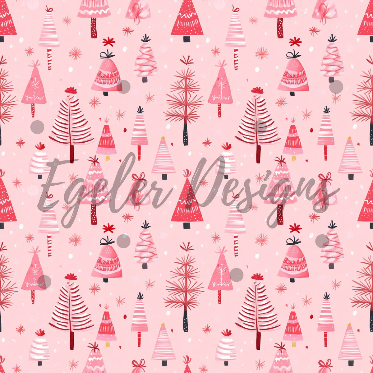 Christmas Pink Trees (LIMITED 10) – Egeler Designs