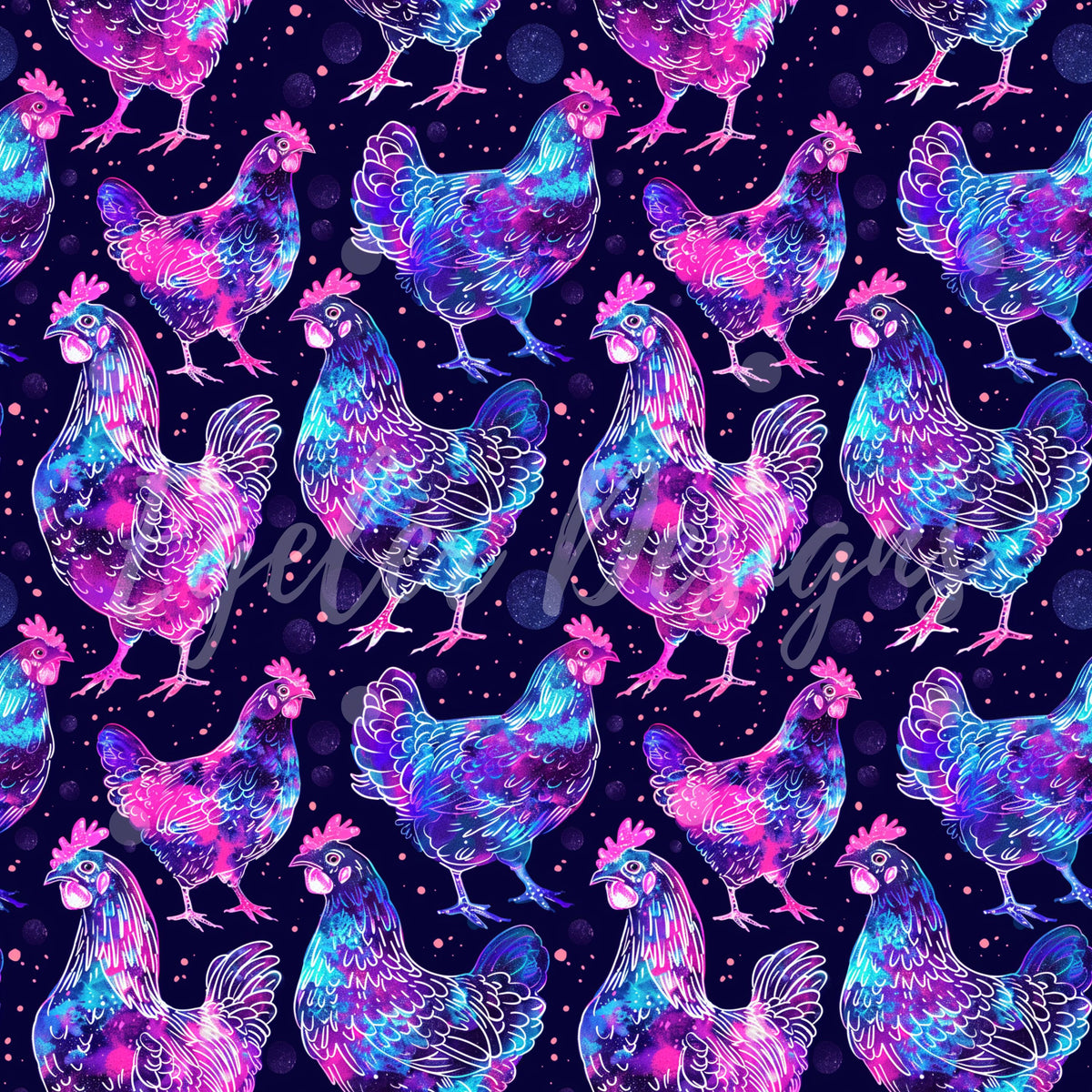 Neon Chickens – Egeler Designs