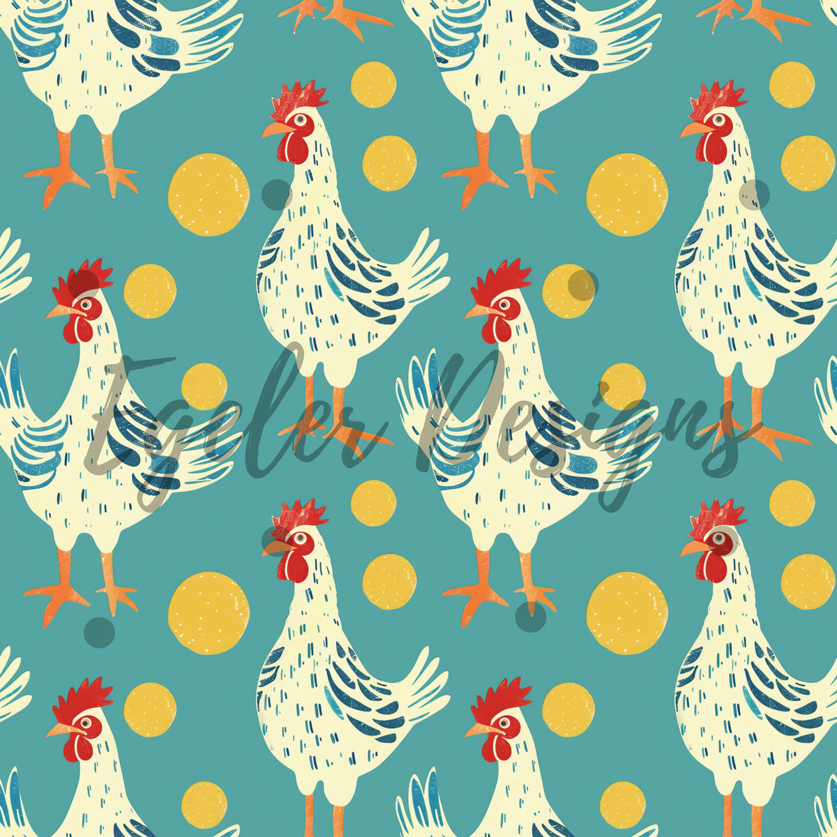 Blue Chickens (LIMITED 20) – Egeler Designs