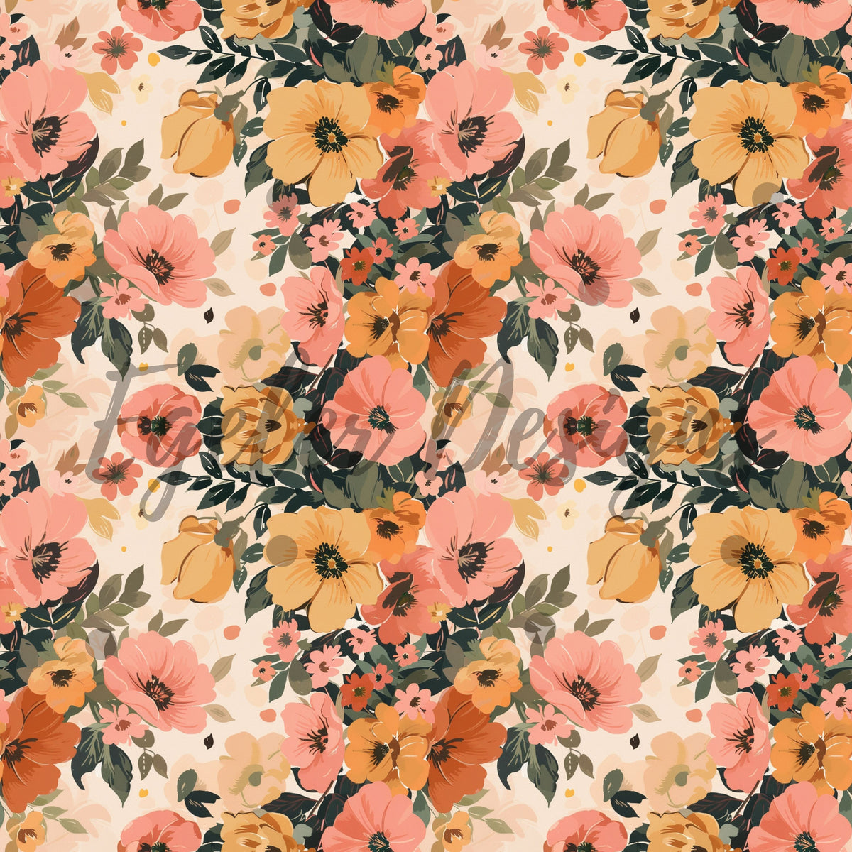 Peachy Spring Floral (LIMITED 30) – Egeler Designs