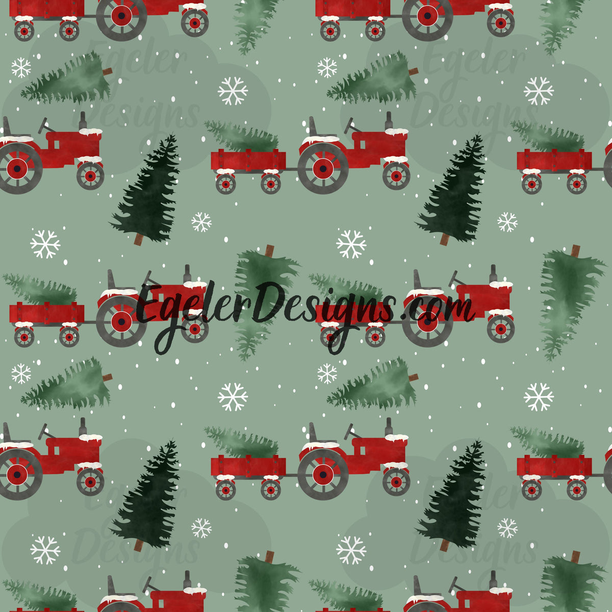 Christmas Tractors – Egeler Designs