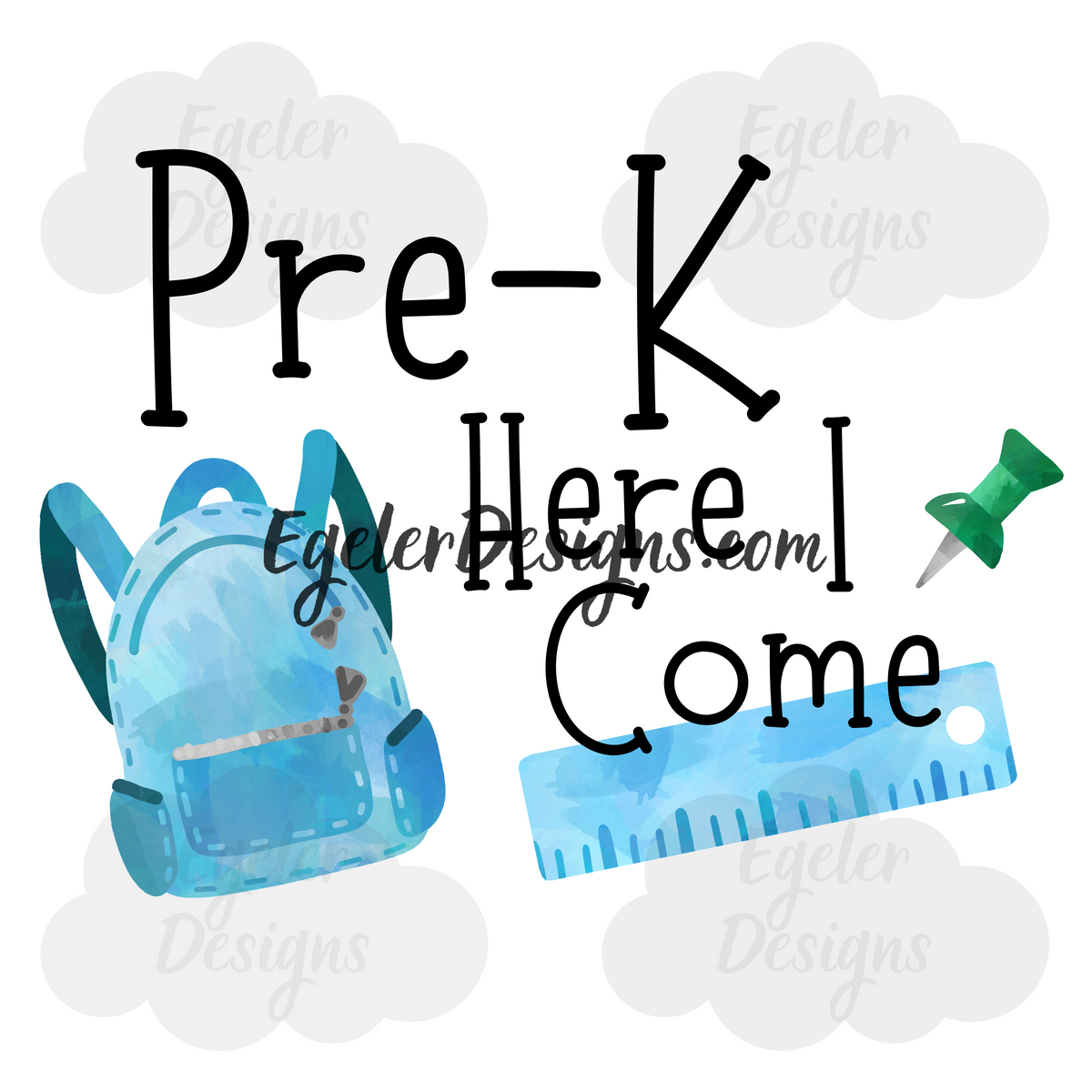 Pre-K Blue PNG – Egeler Designs