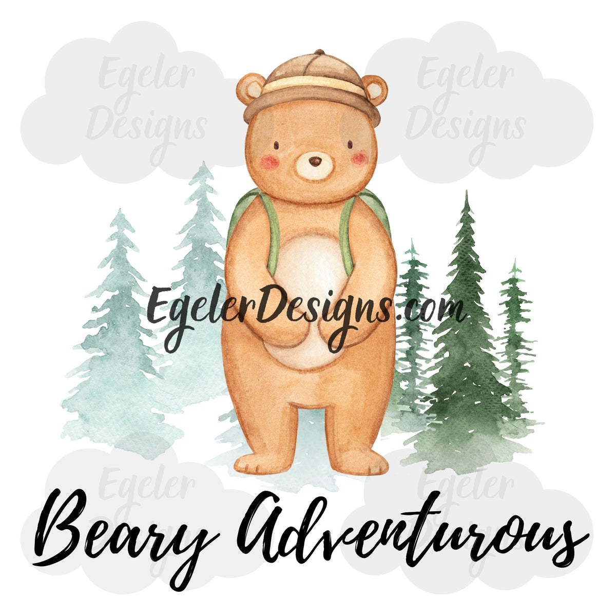 Beary Adventurous PNG – Egeler Designs