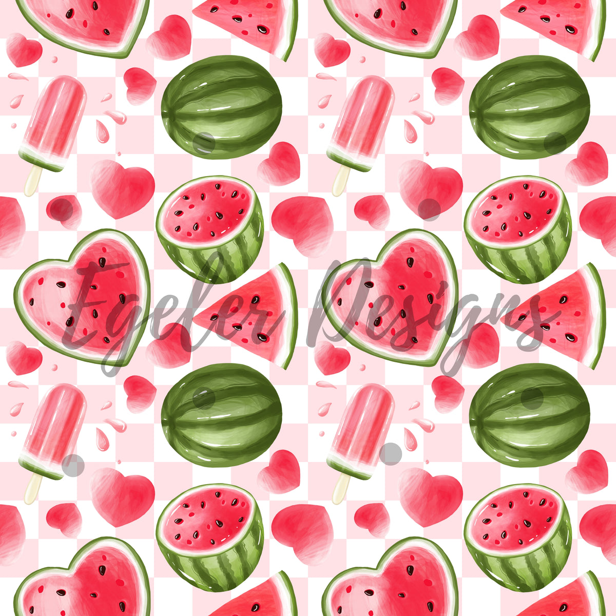 Watermelon Checkers – Egeler Designs