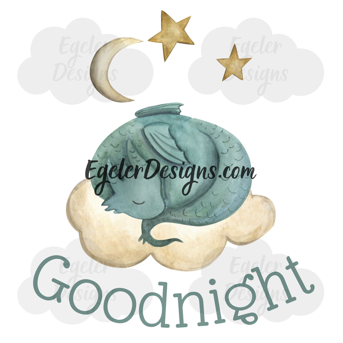 Goodnight Dragon PNG – Egeler Designs