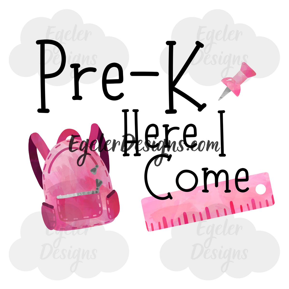 Pre-K Pink PNG – Egeler Designs