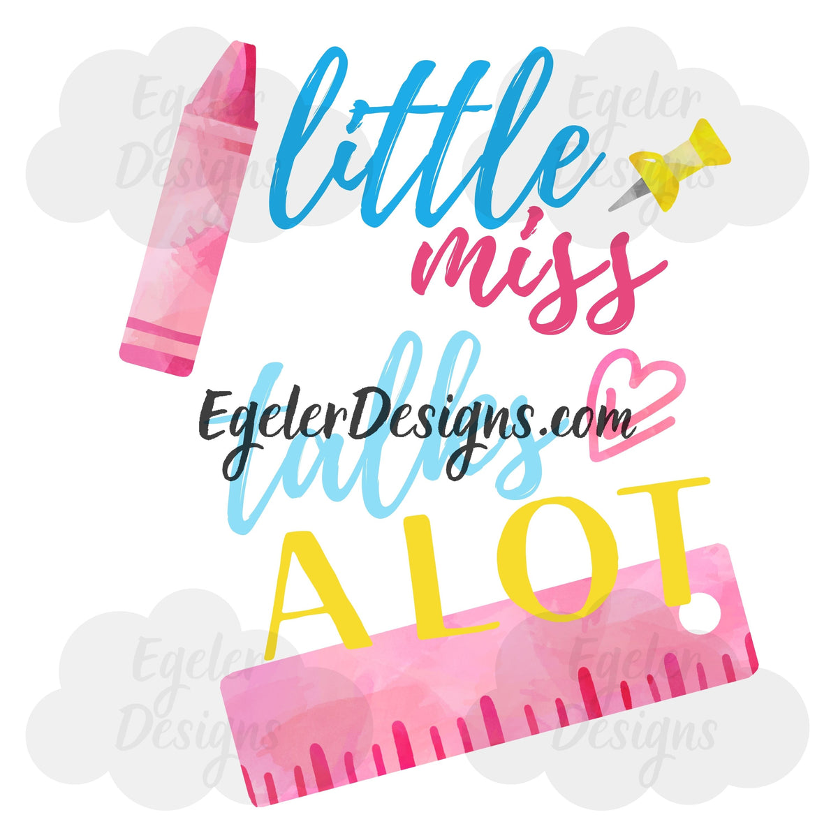 Little Miss Talks A lot PNG – Egeler Designs