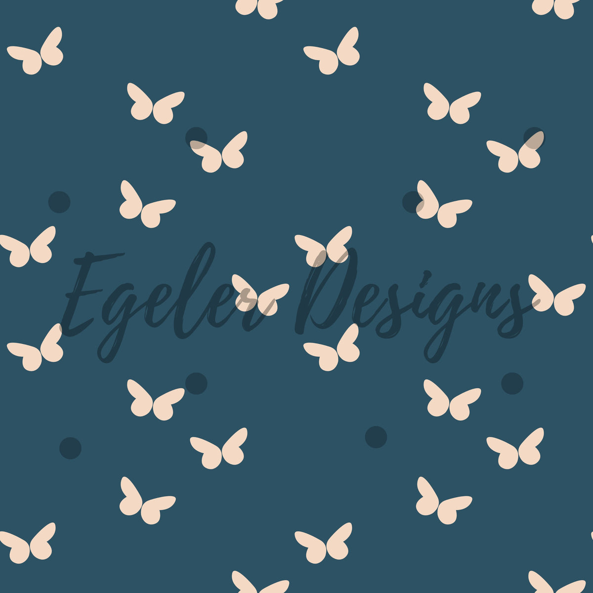 Simple Blue Butterflies – Egeler Designs
