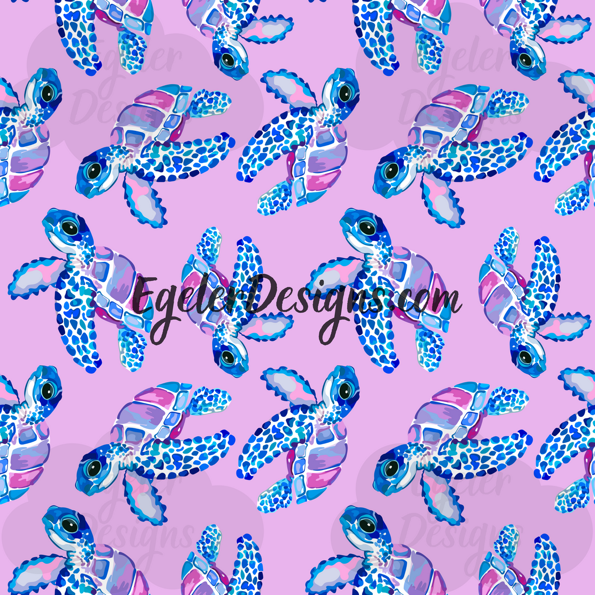 Purple Sea Turtles – Egeler Designs